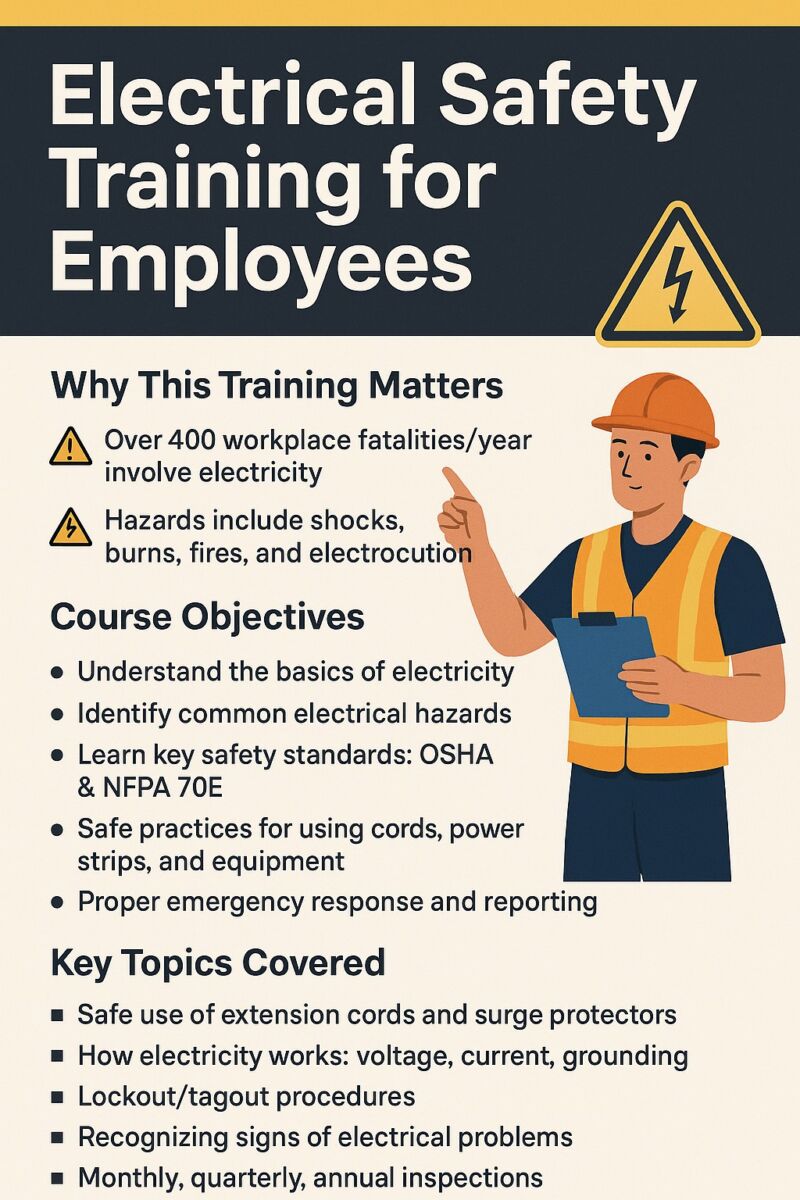 Electrical Safety Awareness Training For Employees