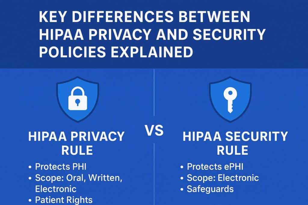 Key Differences Between HIPAA Privacy and Security Policies Explained
