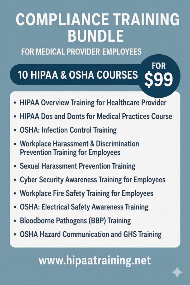 Compliance Training Bundle for Students | HIPAA & OSHA Courses