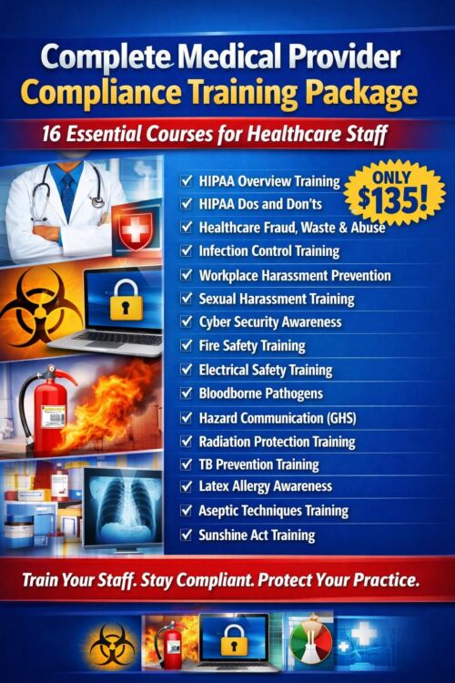 17 Course Medical Provider Compliance Training Bundle